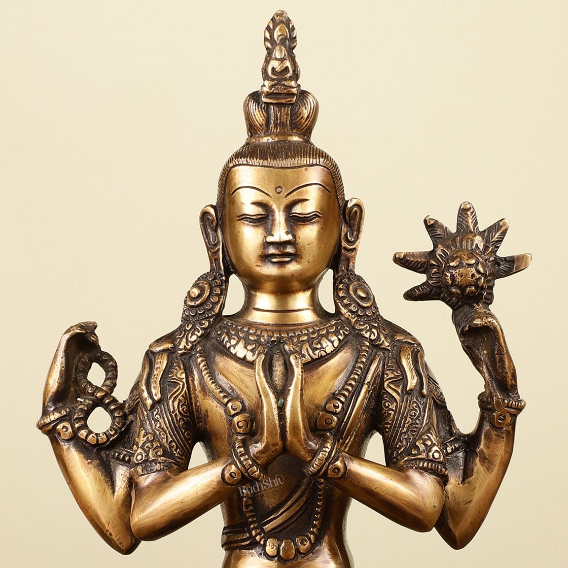 Buy 10.5" Brass Chenrezig (Shadakshari Lokeshvara) - Tibetan Buddhist ...