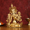Sacred 11-Inch Pure Brass White Tara Devi Statue - Handcrafted Sculptu ...