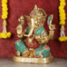 Pure Brass Right-Side Trunk Ganapati Statue - 22-Inch – Budhshiv.com