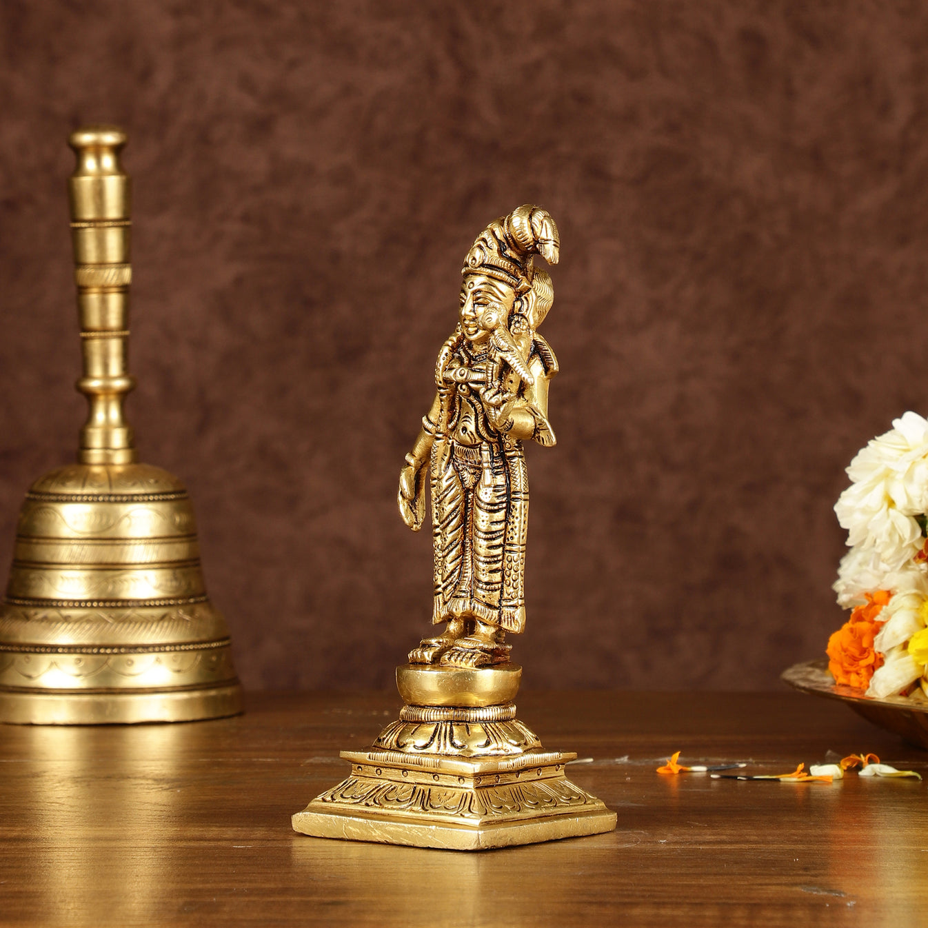 Exquisite Brass Superfine Goddess Andal/godadevi Statue | 6" Height ...