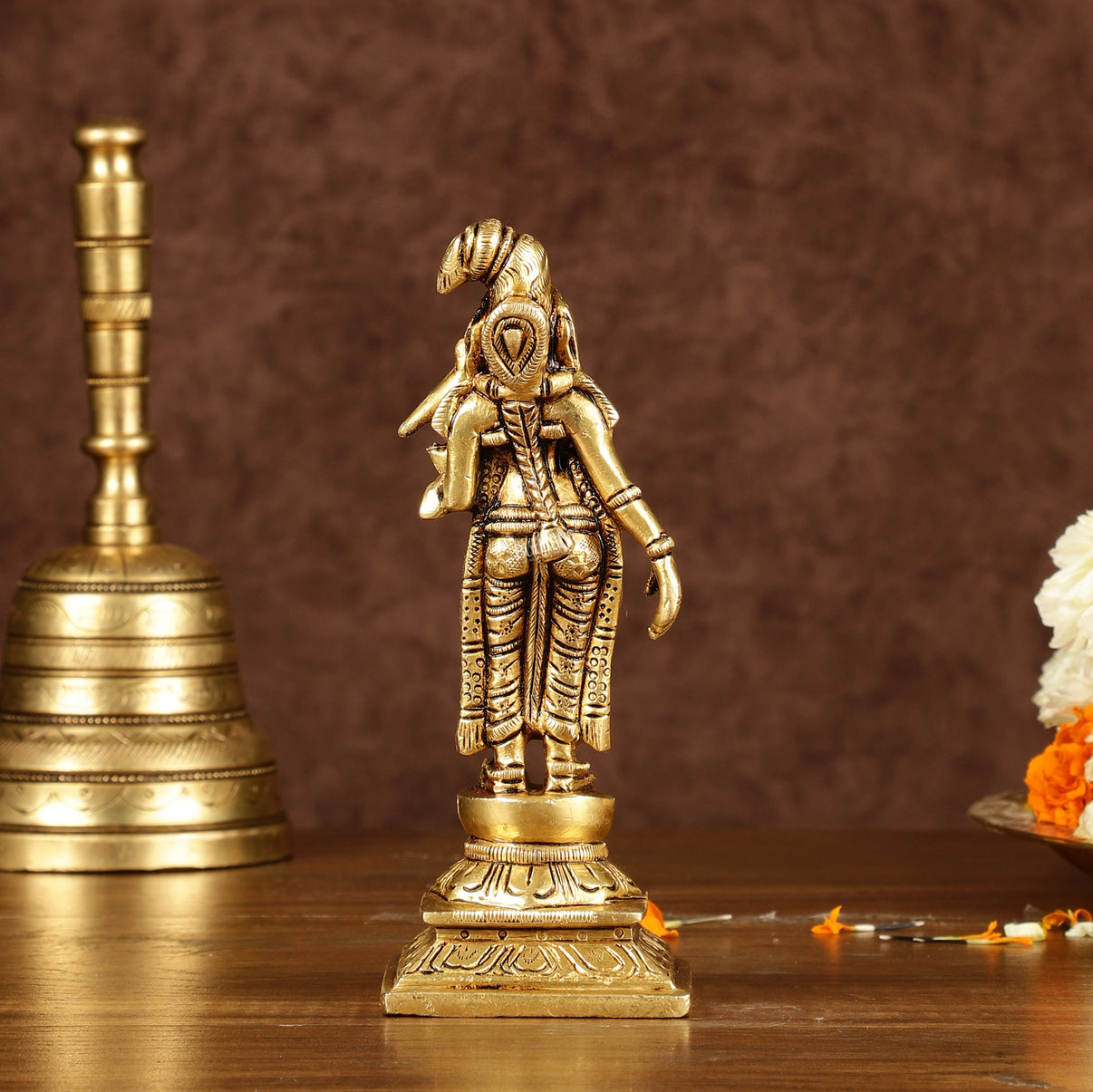 Buy Exquisite Brass Superfine Goddess Andal/godadevi Statue | 6" Height ...