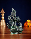 Buy Brass Green tara devi statue 3" agate green tone - Budhshiv.com