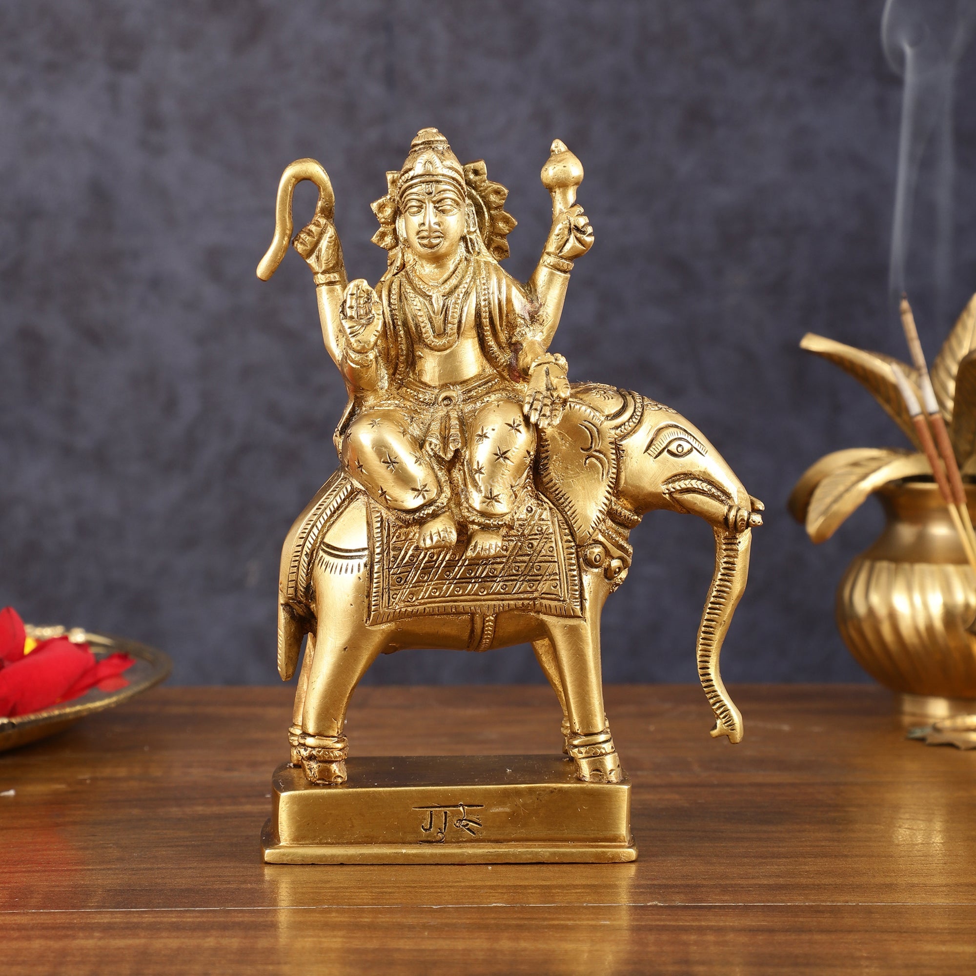 Brass Guru Brihaspati Dev Idol - 6.5 Inch Height – Budhshiv.com