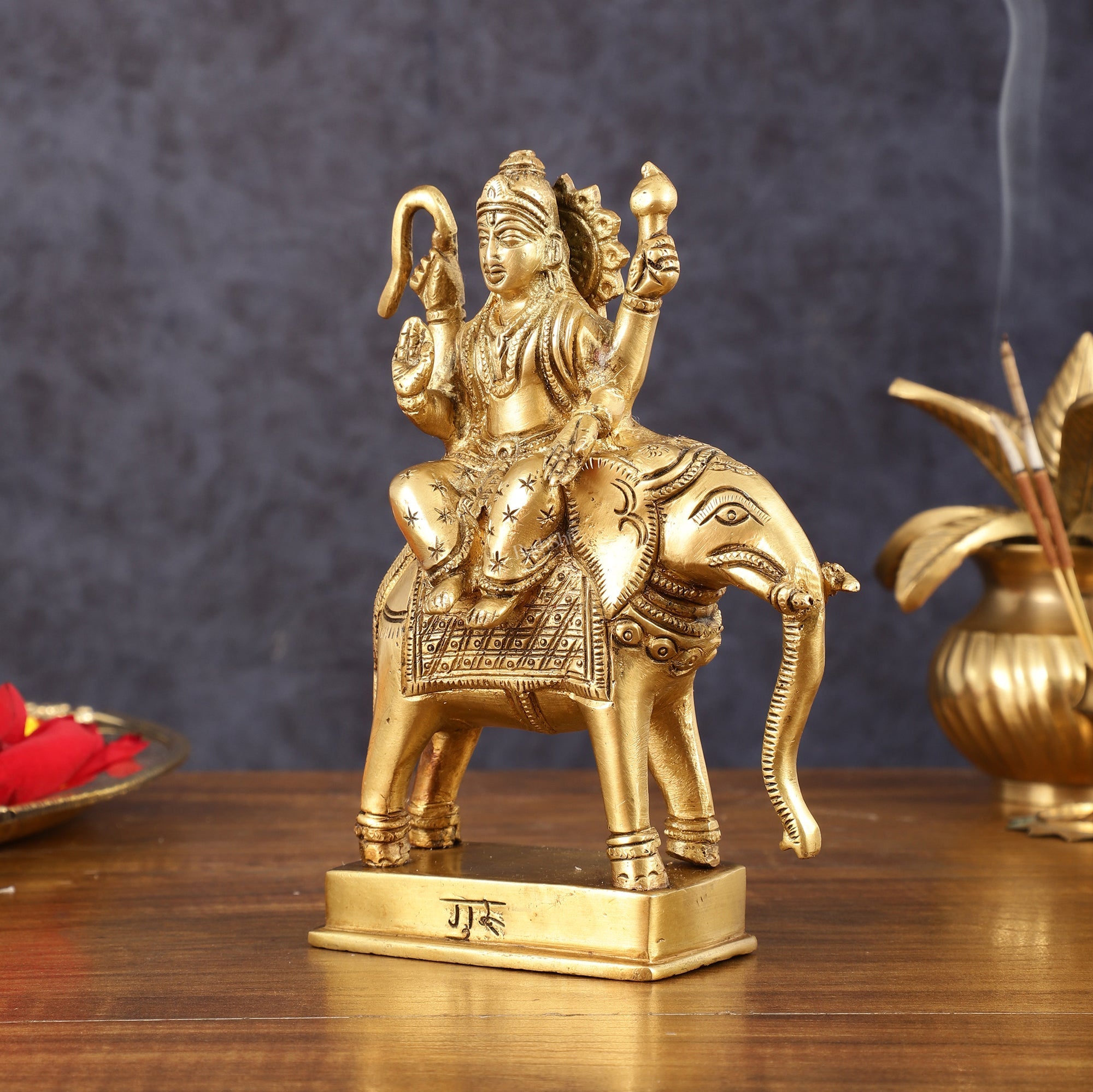 Brass Guru Brihaspati Dev Idol - 6.5 Inch Height – Budhshiv.com