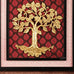 Buy Brass Kalpavriksha Tree Hanging on Wooden Frame with Premium Fabric ...