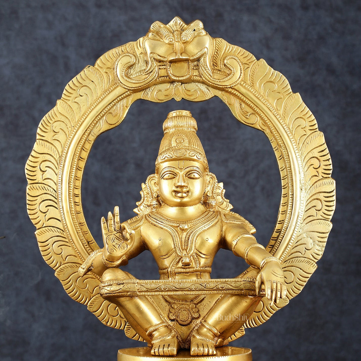 Buy Brass Lord Ayyappa Swamy Ayyappan Statue - 18" - Budhshiv.com