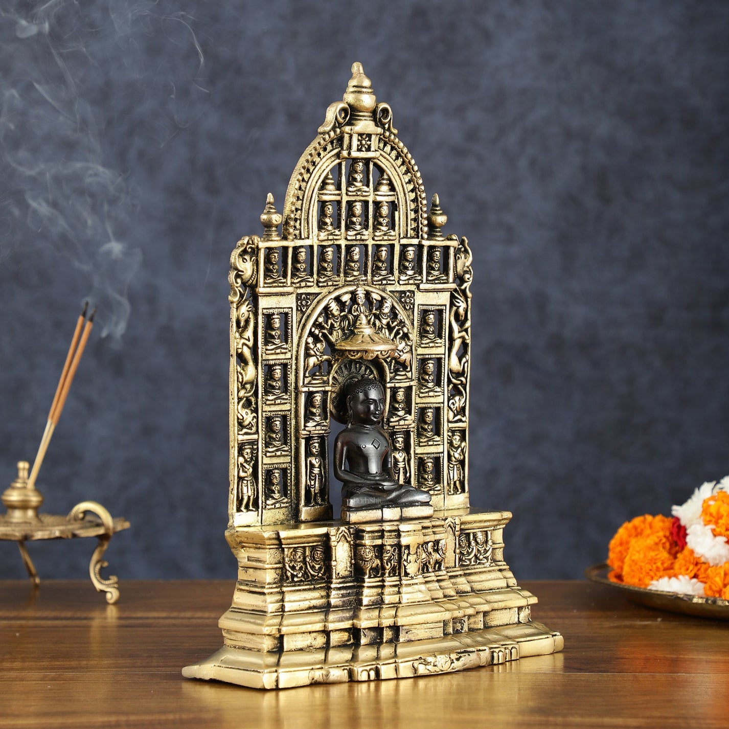 Buy Brass Mahavir Swami Jain Tirthankar Handicraft Statue – 12" Height ...