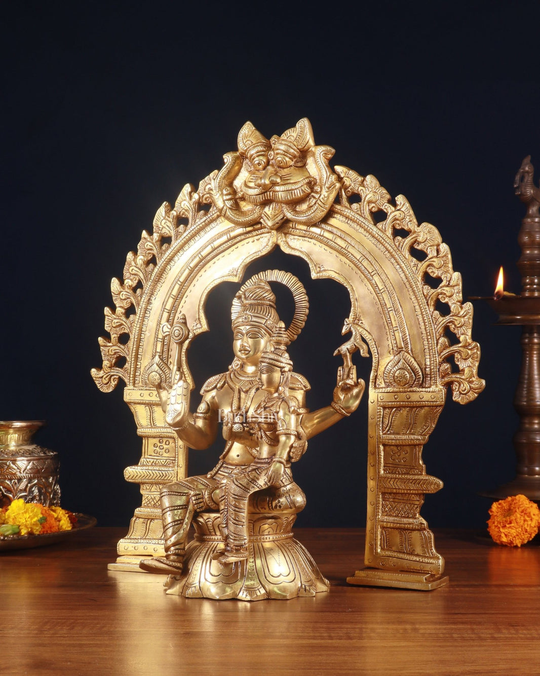Buy traditional Brass Prabhavali - Budhshiv.com