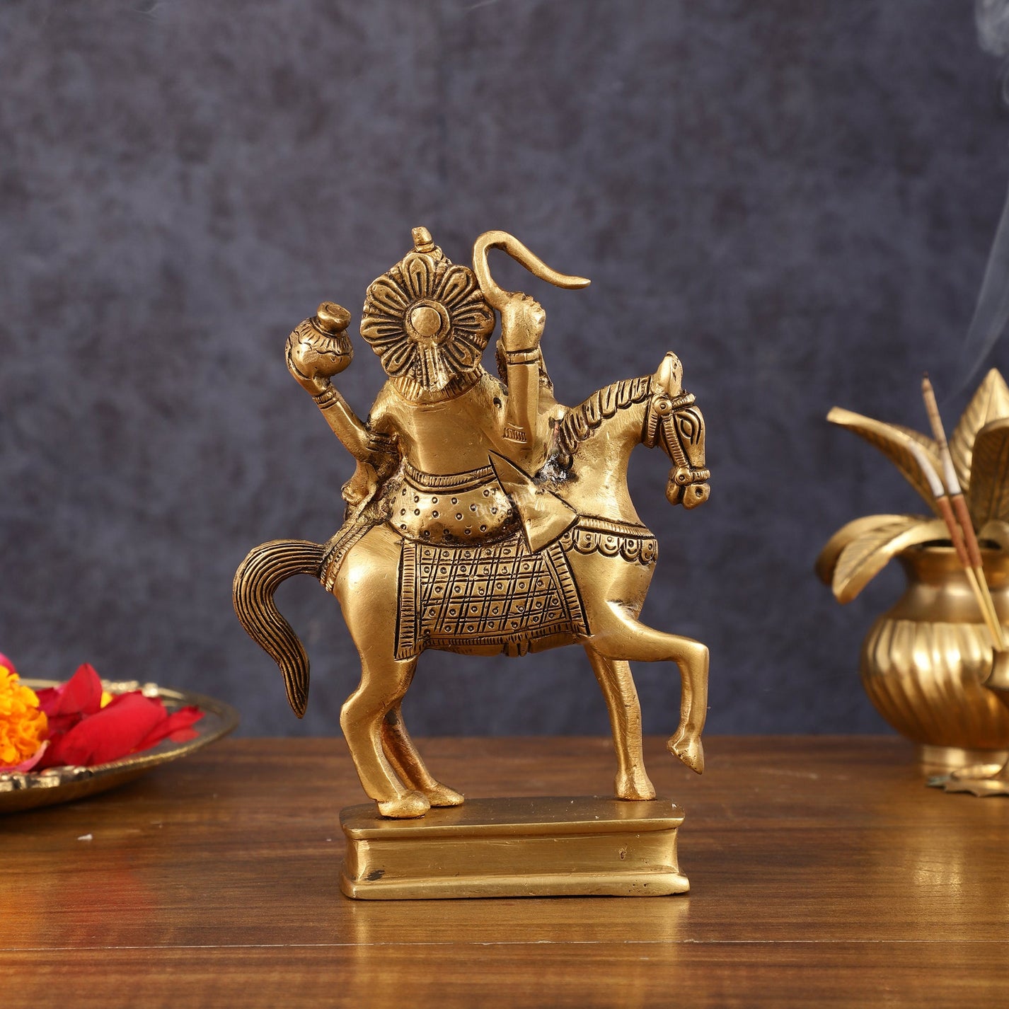 Buy Brass Shukra Grah Idol (Planet Venus) for Pooja & Vastu - 6.5 Inch ...