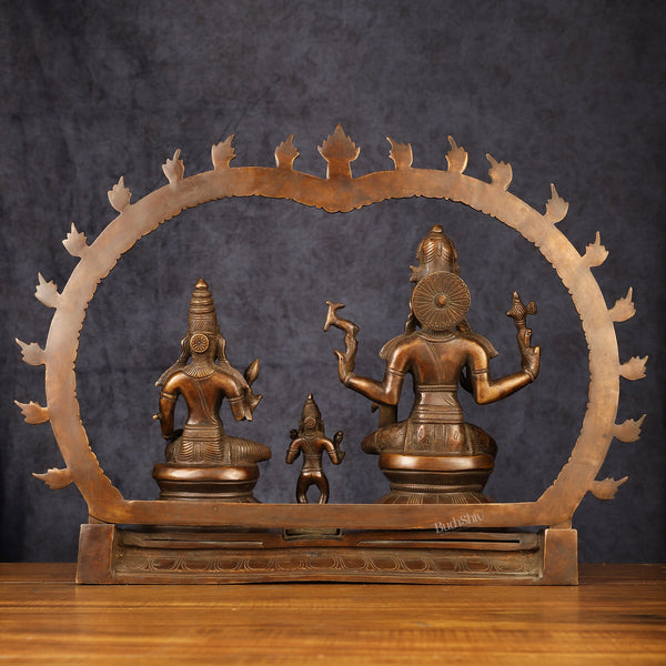 Brass Somaskandar Statue | Lord Shiva, Devi Parvati with Kartikeya 22 ...