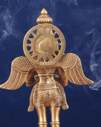 Buy Brass Standing Garuda Idol 12 inch - Budhshiv.com