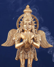 Buy Brass Standing Garuda Idol 12 inch - Budhshiv.com