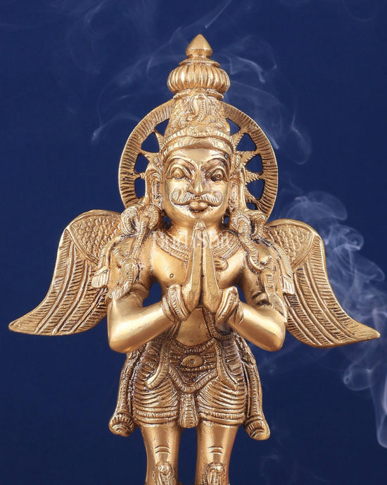 Buy Brass Standing Garuda Idol 12 inch - Budhshiv.com