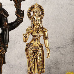 Buy Brass Superfine Handcrafted Idols of Tirupati Balaji , Bhudevi, and ...