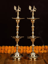 Buy Brass Superfine Two-Step Inauguration Lamp – Elegant Design ...