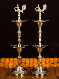 Buy Brass Superfine Two-Step Inauguration Lamp – Elegant Design ...