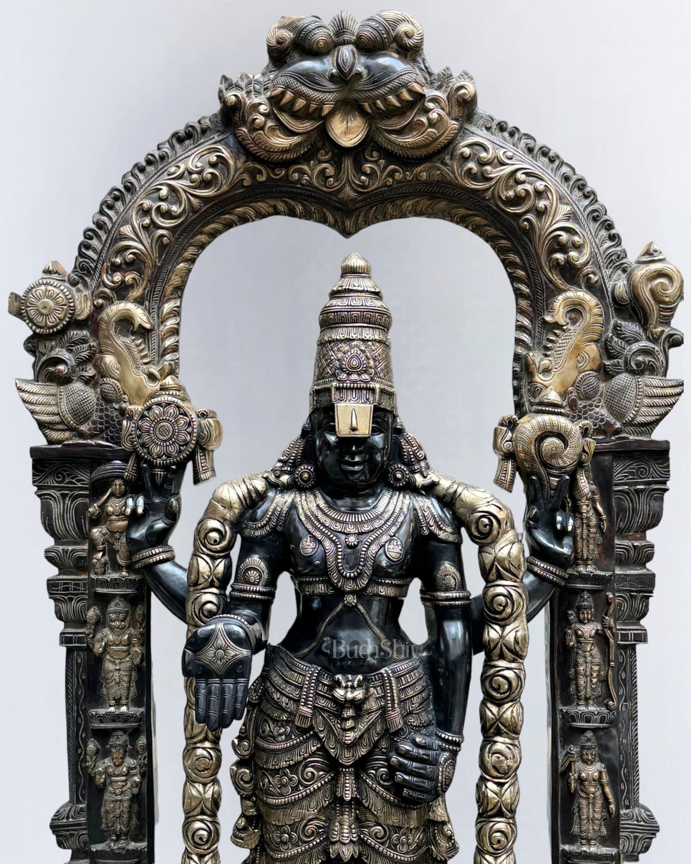 Buy Brass Tirupati Balaji Lord Venkateshwara Statue 86" Large ...