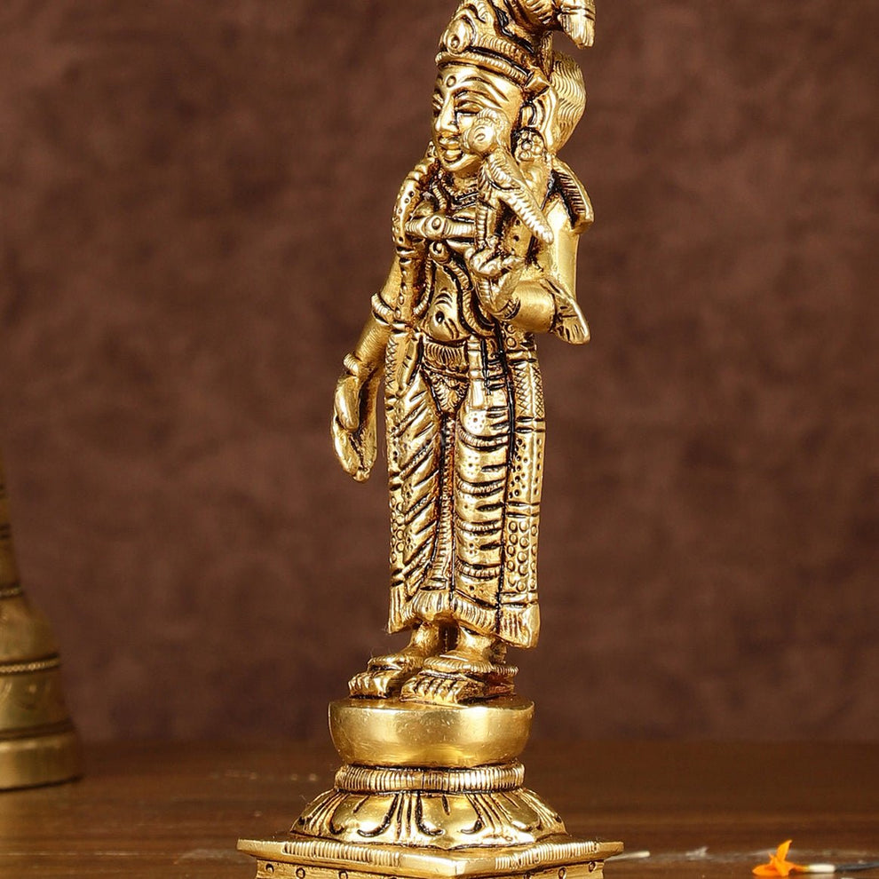 Exquisite Brass Superfine Goddess Andal/godadevi Statue | 6" Height ...