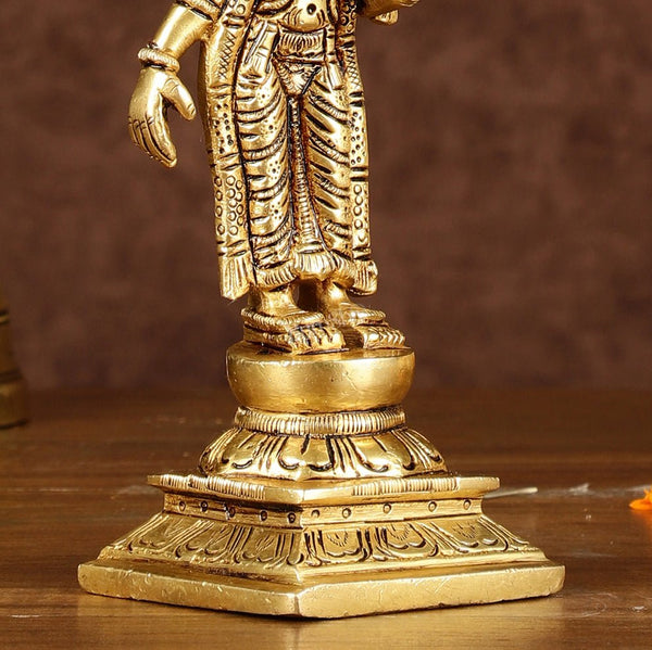 Buy Exquisite Brass Superfine Goddess Andal/godadevi Statue | 6" Height ...