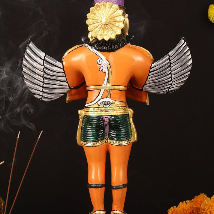 Buy Garuda Standing Brass statue 22 inch | Superfine Brass - Budhshiv.com