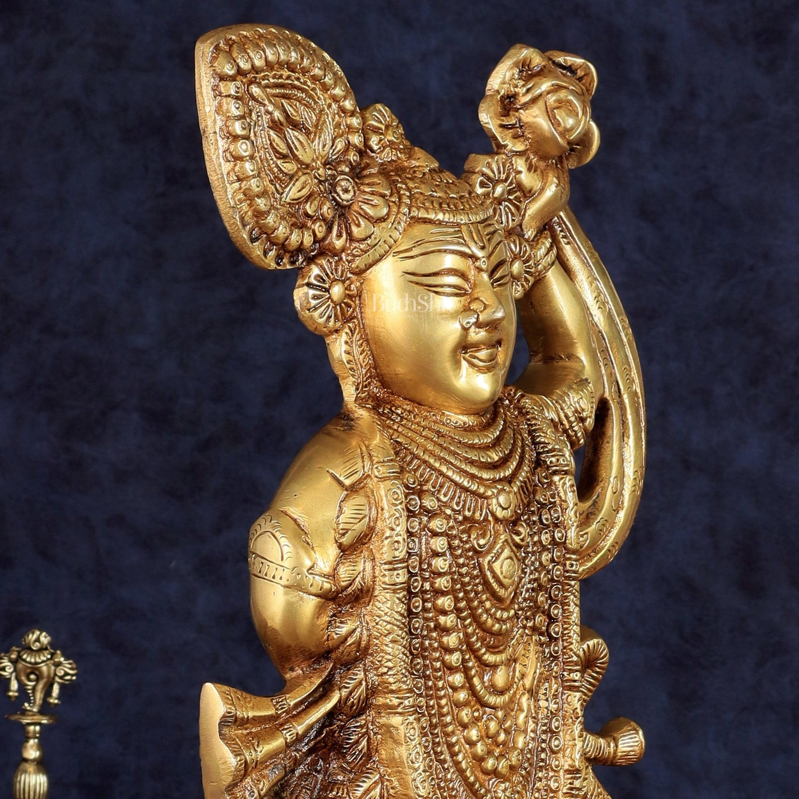 Buy Brass Handcrafted Lord Shrinath Ji Statue | Nathdwara | 13 Inch ...