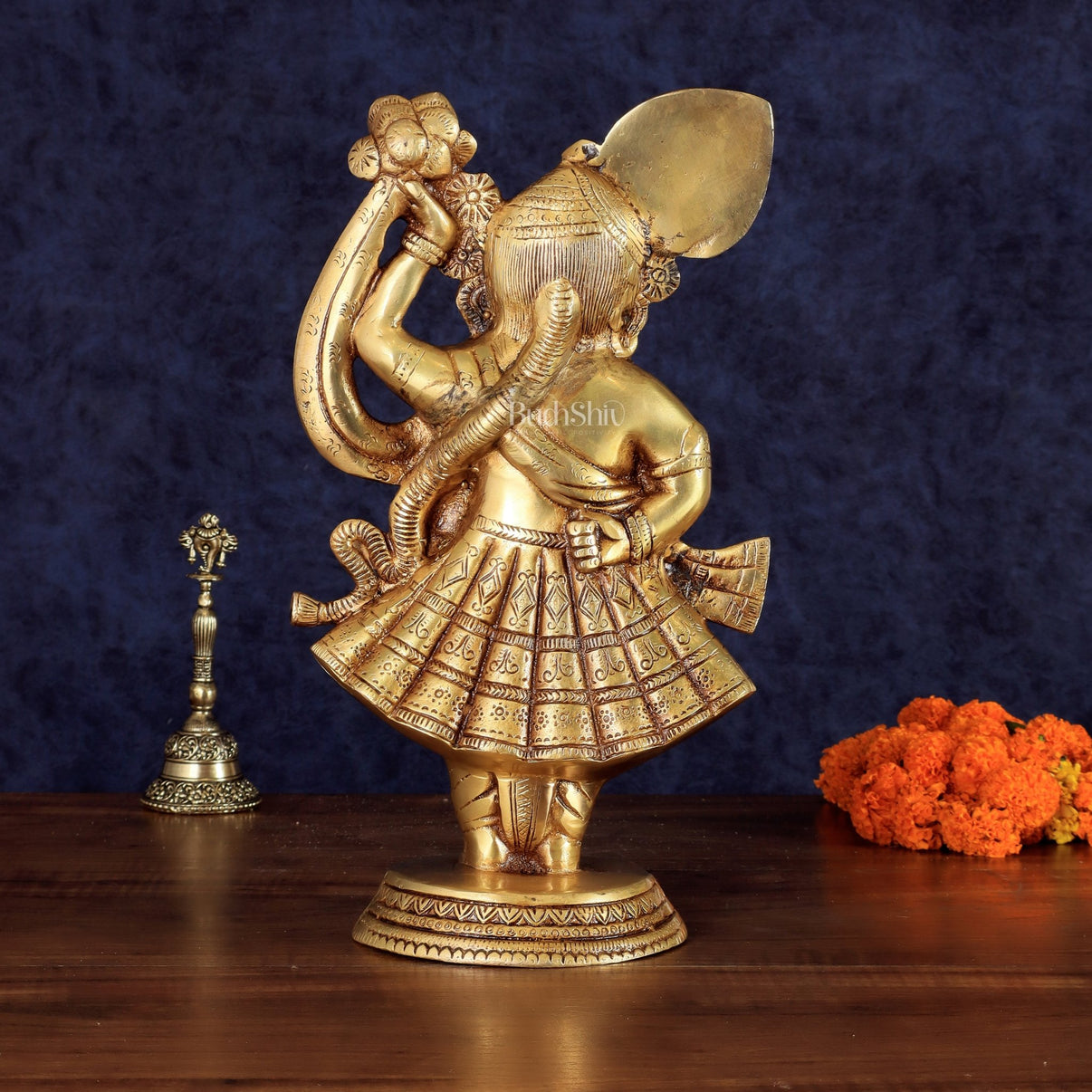 Buy Brass Handcrafted Lord Shrinath Ji Statue | Nathdwara | 13 Inch ...