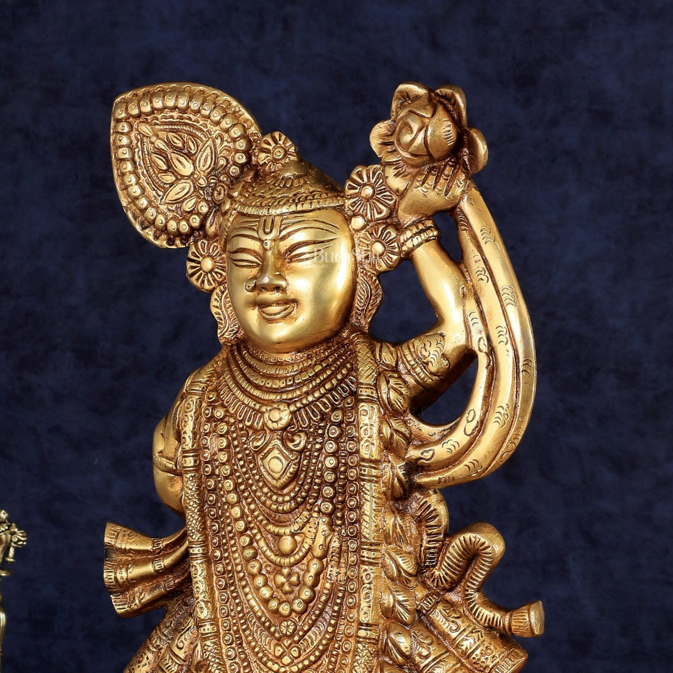 Buy Brass Handcrafted Lord Shrinath Ji Statue | Nathdwara | 13 Inch ...