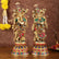 Buy Intricately Crafted Brass Radha Krishna Idols with Stonework - 15 ...