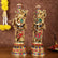 Buy Intricately Crafted Brass Radha Krishna Idols with Stonework - 15 ...
