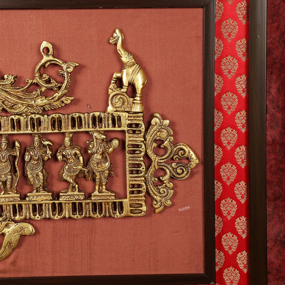 Buy Pure Brass Dashavatar Wall Hanging on Wooden Frame with Premium ...