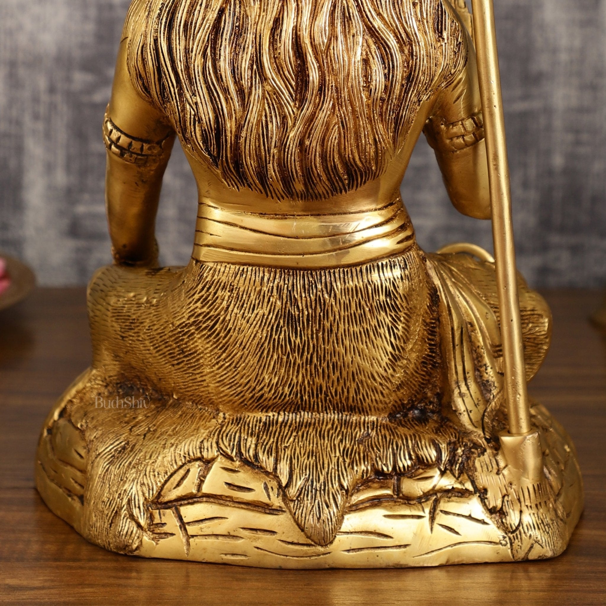 Buy Pure Brass Highly Detailed Lord Shiva Statue | 14 Inch - Budhshiv.com