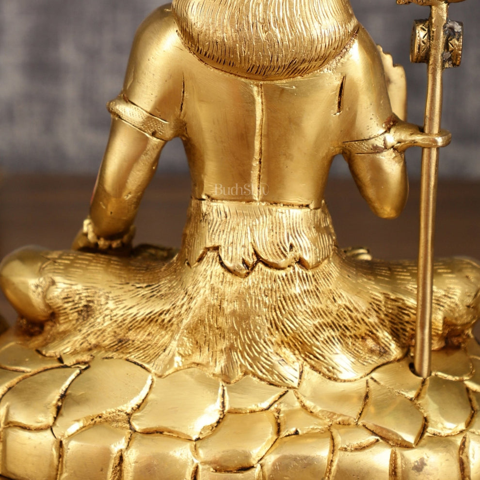Buy Pure Brass Highly Detailed Lord Shiva Statue | 9 Inch - Budhshiv.com