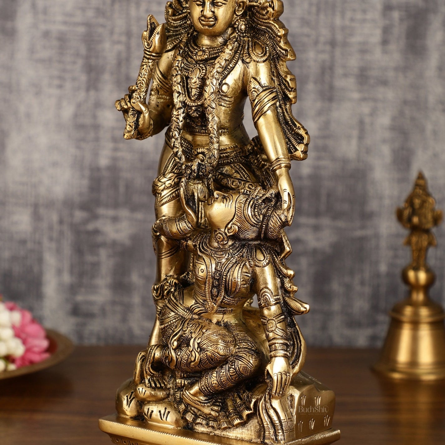 Buy Pure Brass Kamadev and Rati Idol | 13 Inch Height | Vintage Brass ...