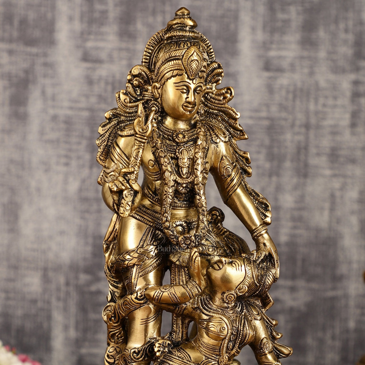 Buy Pure Brass Kamadev and Rati Idol | 13 Inch Height | Vintage Brass ...