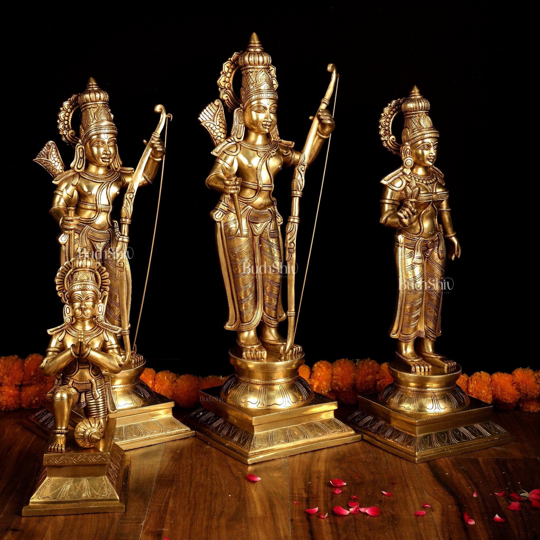 Buy Pure Brass Large Ram Darbar Set | Superfine Quality | 27 Inch ...