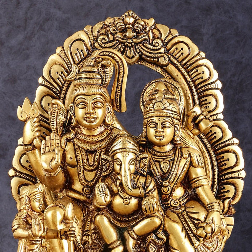Pure Brass Shiva Parivar Statue 12 inch – Budhshiv.com