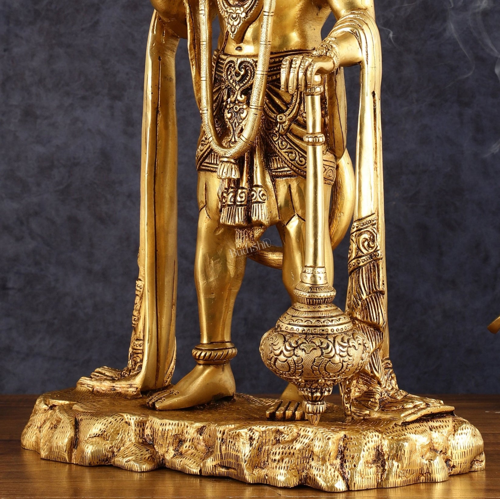 Buy Pure Brass Standing Hanuman Statue - 18" – Budhshiv.com