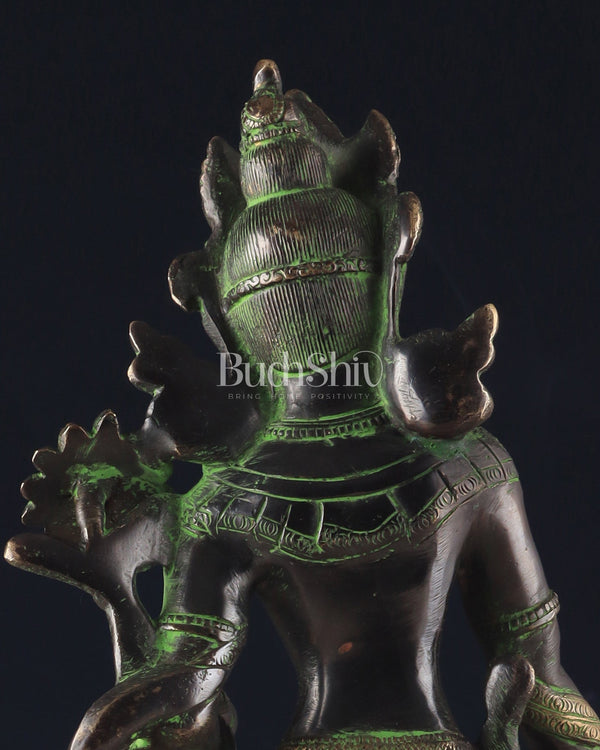 Buy Brass Tibetan Tara Devi Buddhist Goddess Idol - 15" Budhshiv.com