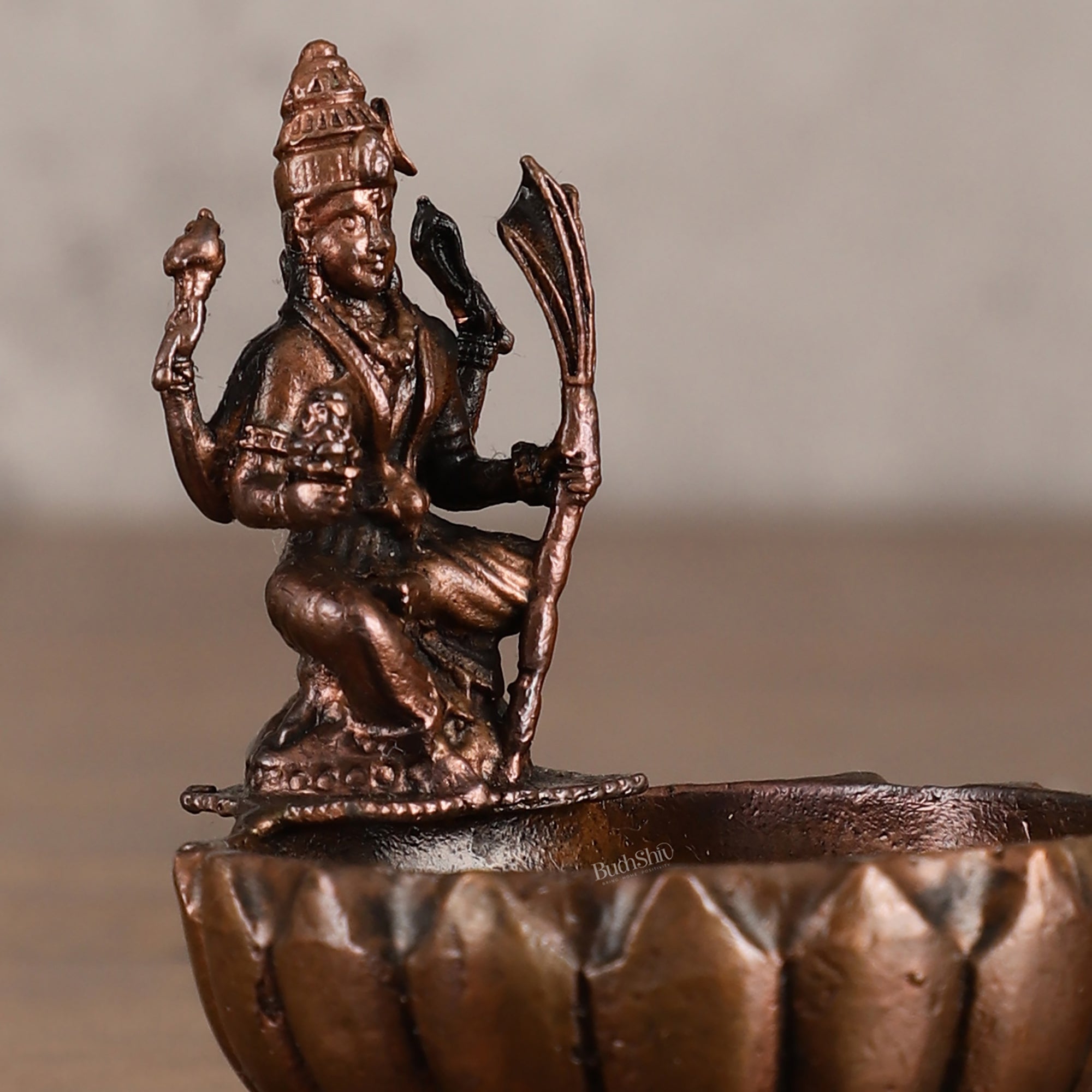 Buy Pure Copper Rajarajeshwari Lalita Devi Urli Oil Lamps - 3 Inches ...