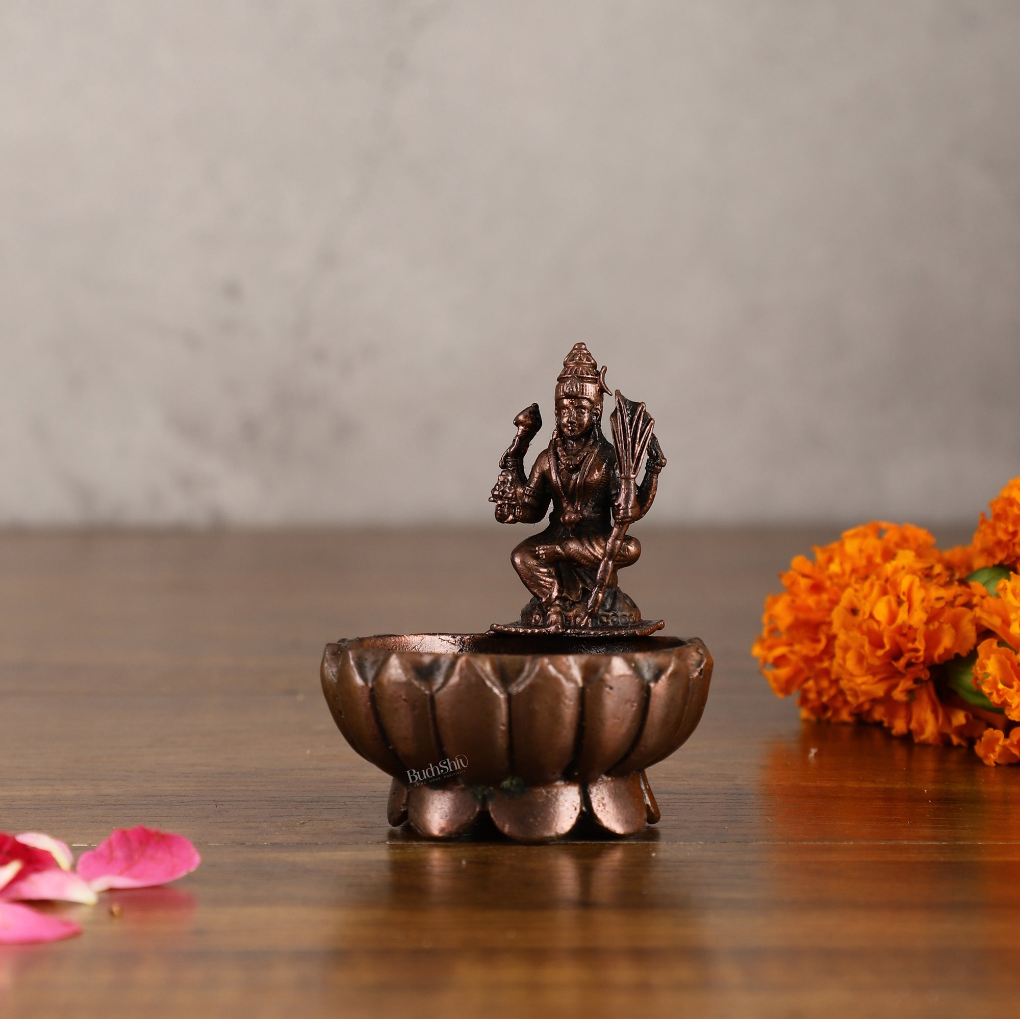 Buy Pure Copper Rajarajeshwari Lalita Devi Urli Oil Lamps - 3 Inches ...