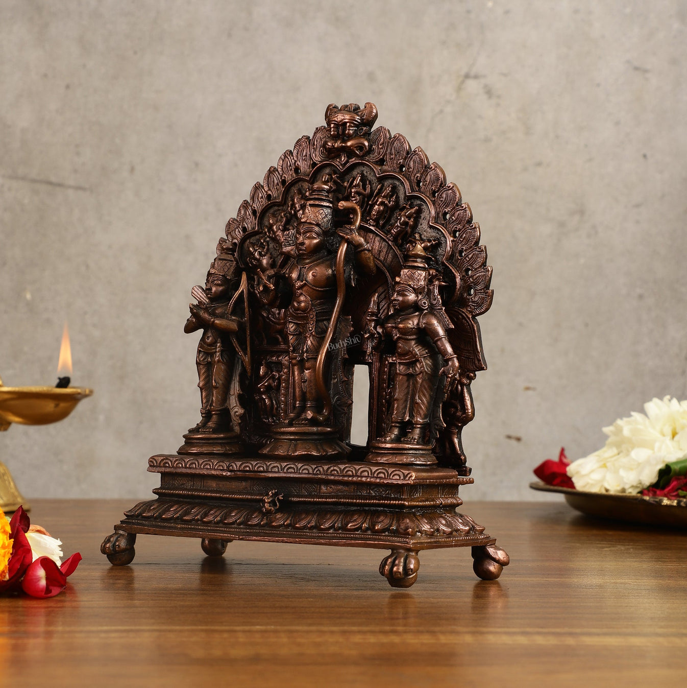 Buy Pure Copper Ram Darbar Idol - 7 in Height - Budhshiv.com