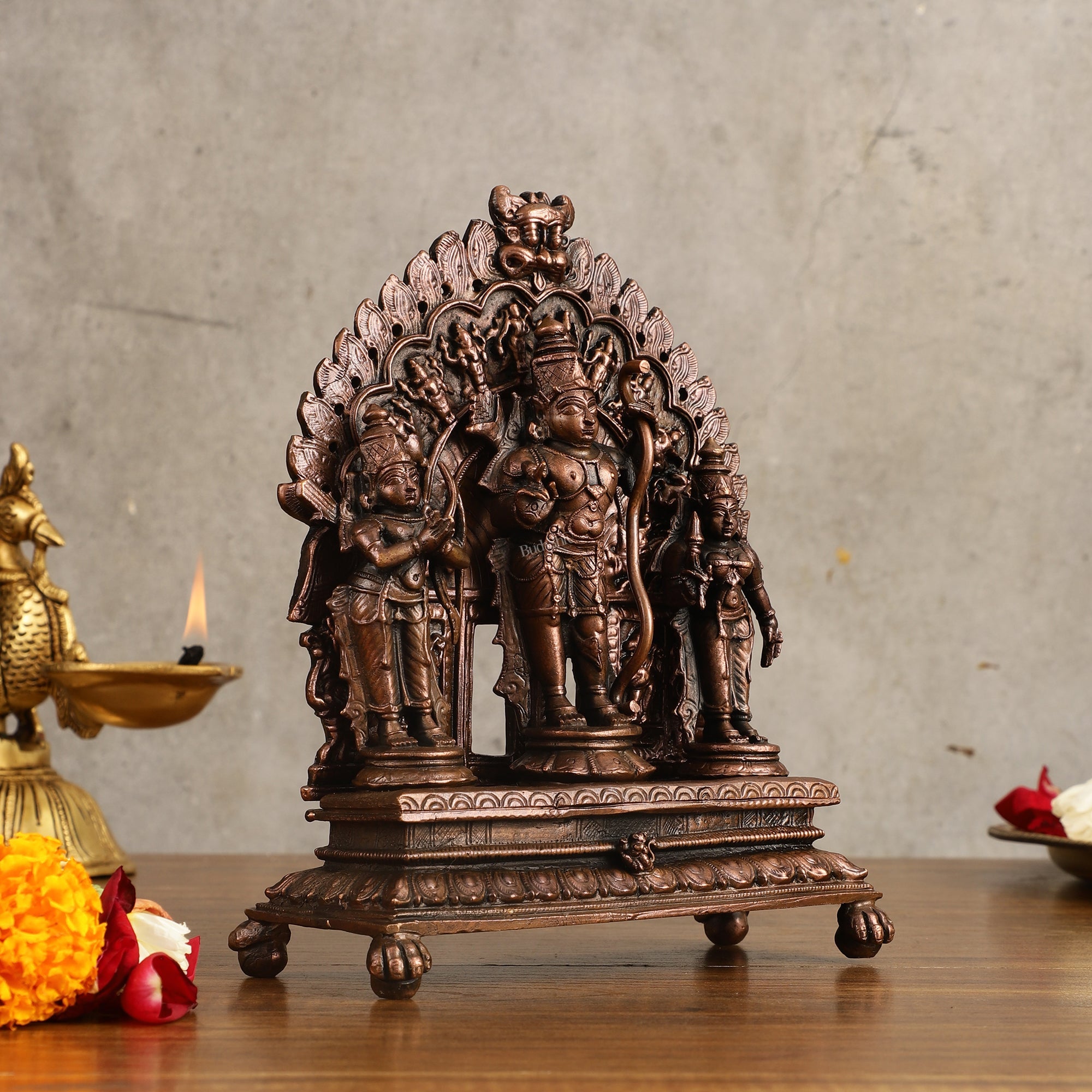 Buy Pure Copper Ram Darbar Idol - 7 in Height - Budhshiv.com