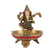 Buy Brass Dancing Ganesha Lamp with Stonework - 7 Inch - Budhshiv.com