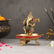 Buy Brass Dancing Ganesha Lamp with Stonework - 7 Inch - Budhshiv.com