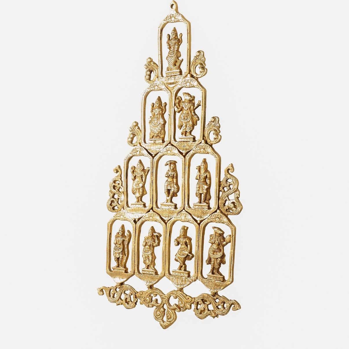 Brass Dashavatar Wall hanging – Budhshiv.com