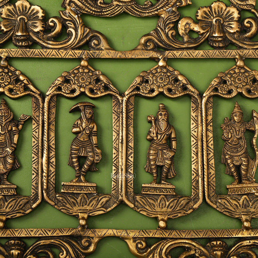 Buy Brass Dashavatar Wall hanging - Budhshiv.com