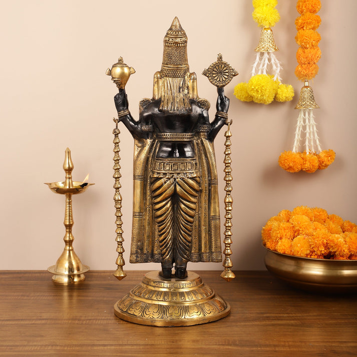 Brass Full Body Tirupati Balaji Statue - 24 Inch – Budhshiv.com