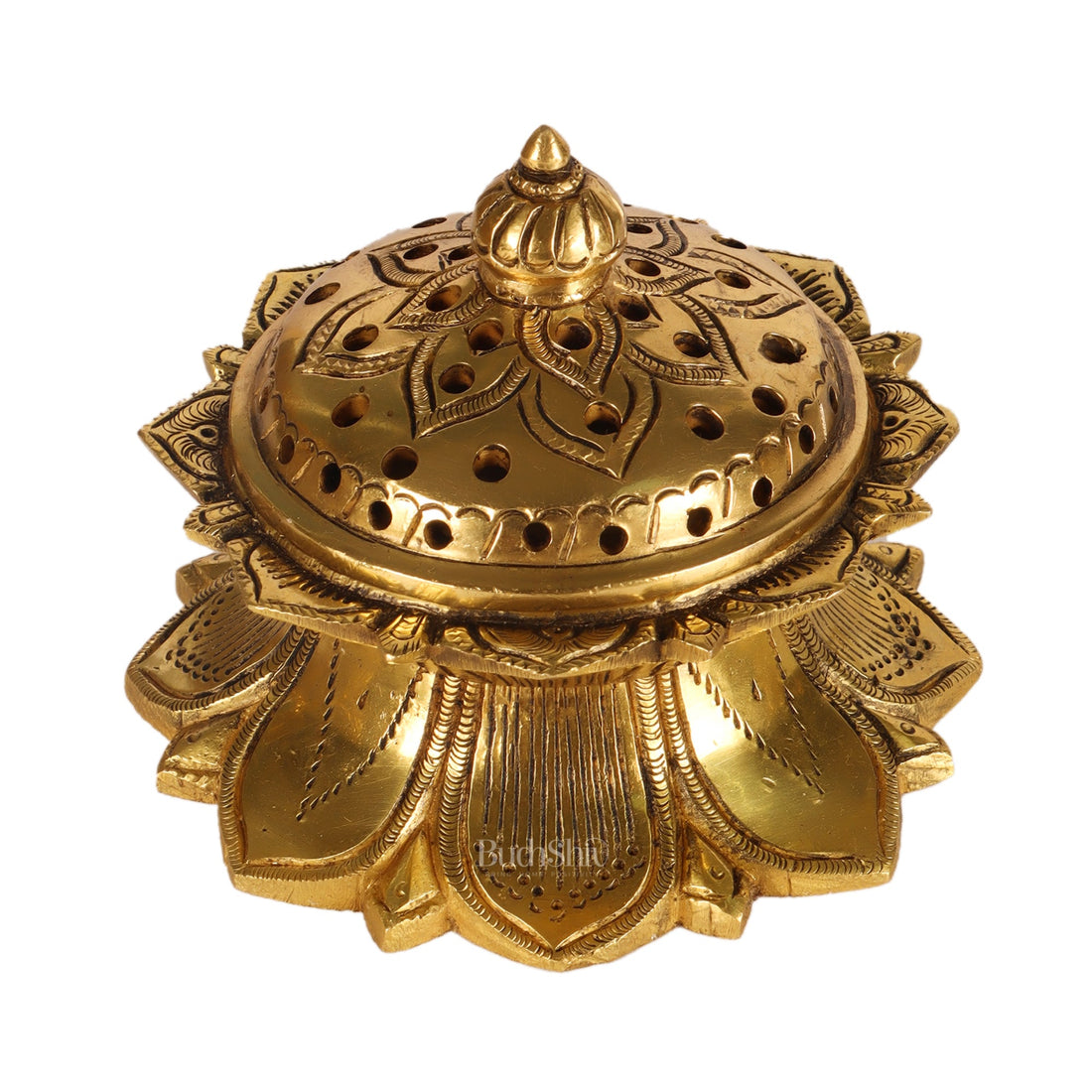 Buy Brass Handmade Lotus Design Lobaandaani | Dhoop Burner – Budhshiv.com