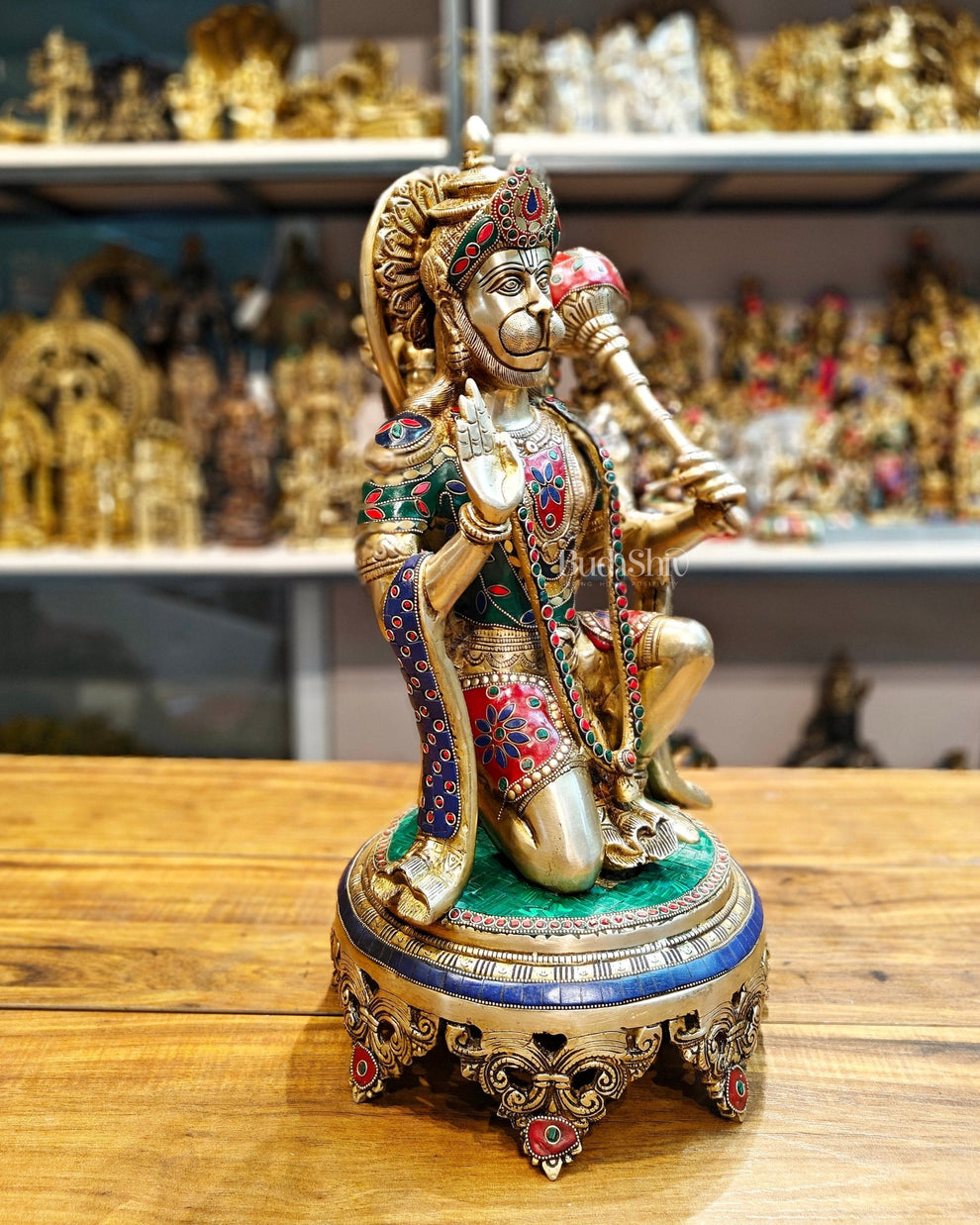 Buy Brass Superfine Hanuman Statue | 20" Height | Blessing Pose ...