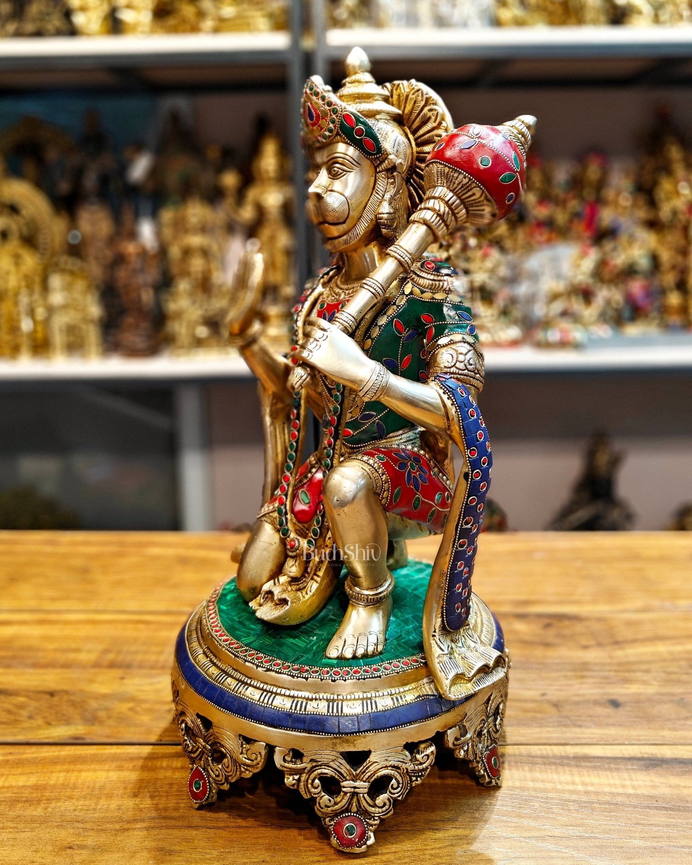 Buy Brass Superfine Hanuman Statue | 20" Height | Blessing Pose ...